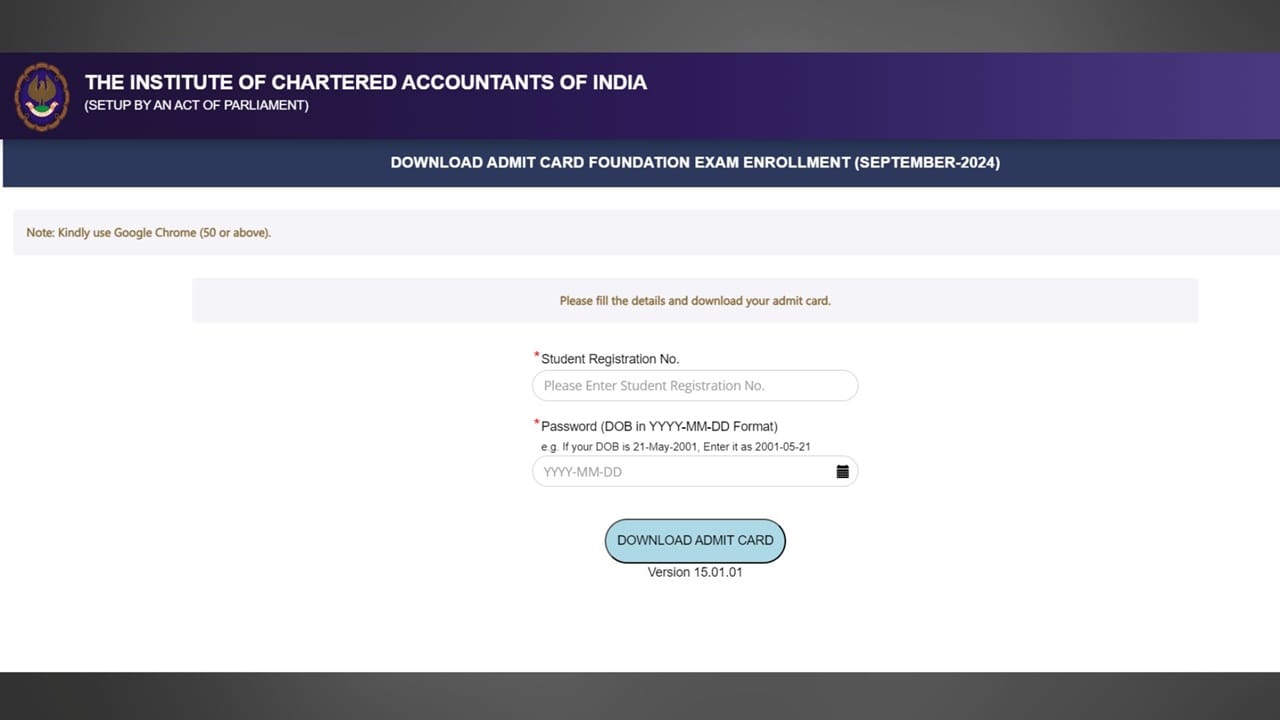 ICAI CA Foundation September 2024 Admit Cards Now Available for ...