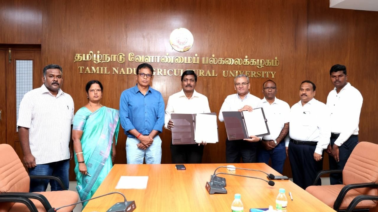 TNAU Signs MoU with VST Tillers Tractors to Promote Small Farm ...