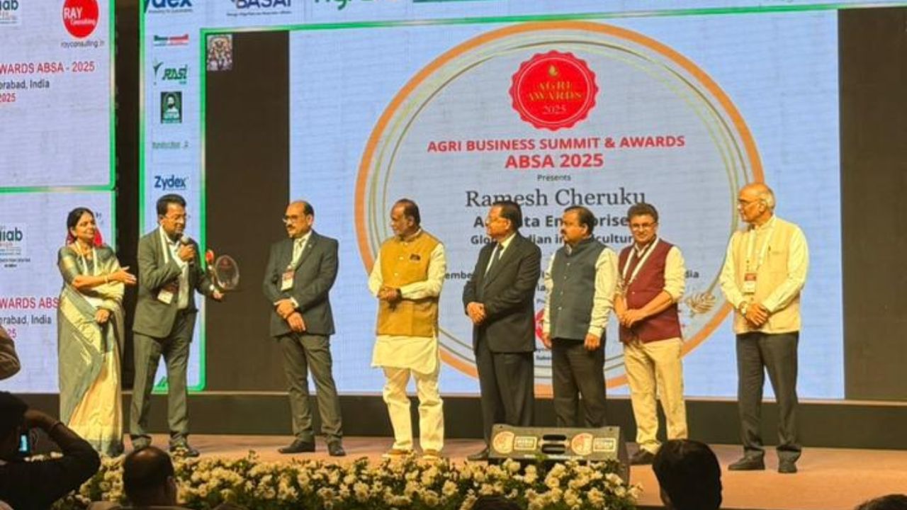 Ramesh Cheruku Honoured with ‘Global Indian in Agriculture’ Award at ...