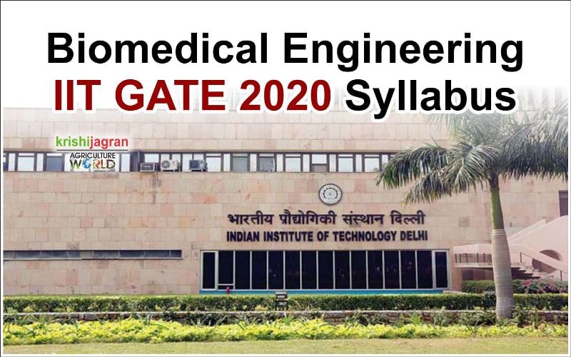 New Paper for Biomedical Engineering IIT GATE 2020 Introduced; Exam ...