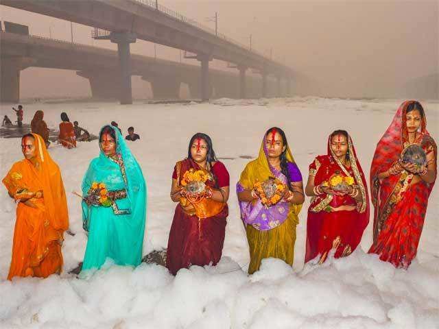 1,100 Chhath Puja Ghats Installed Along Yamuna by Delhi Govt