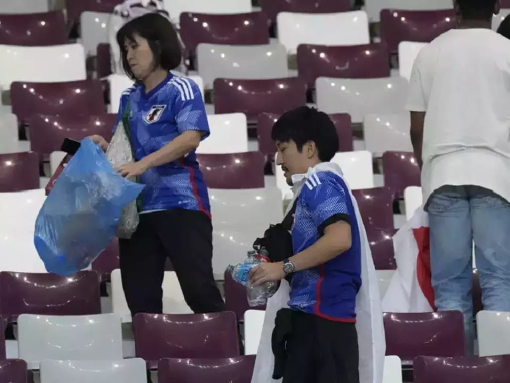 FIFA World Cup 2022: Japan Nationals Picks Up Litter, Cleans Qatar ...