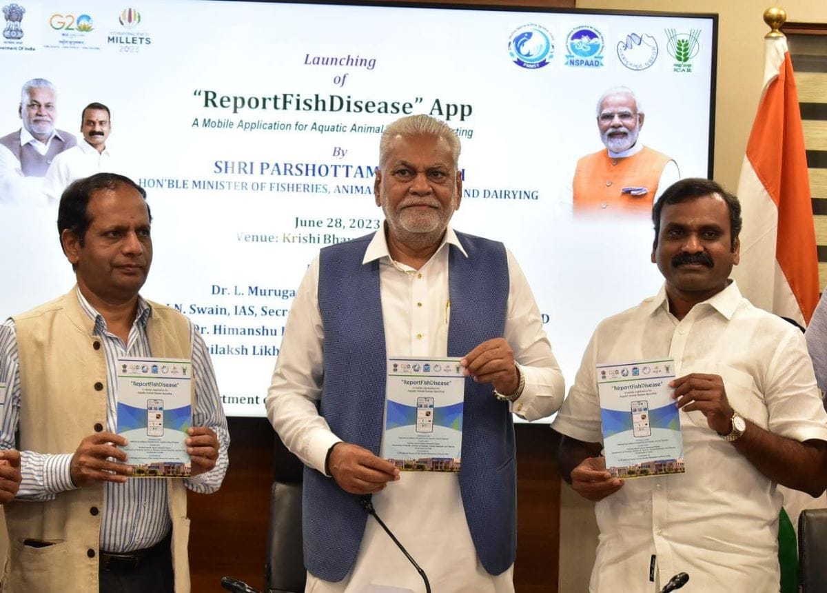 Parshottam Rupala Launches ‘Report Fish Disease’ App at Krishi Bhavan ...