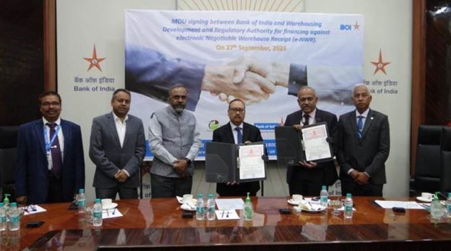 WDRA Collaborates with Bank of India to Support Farmers with Low ...