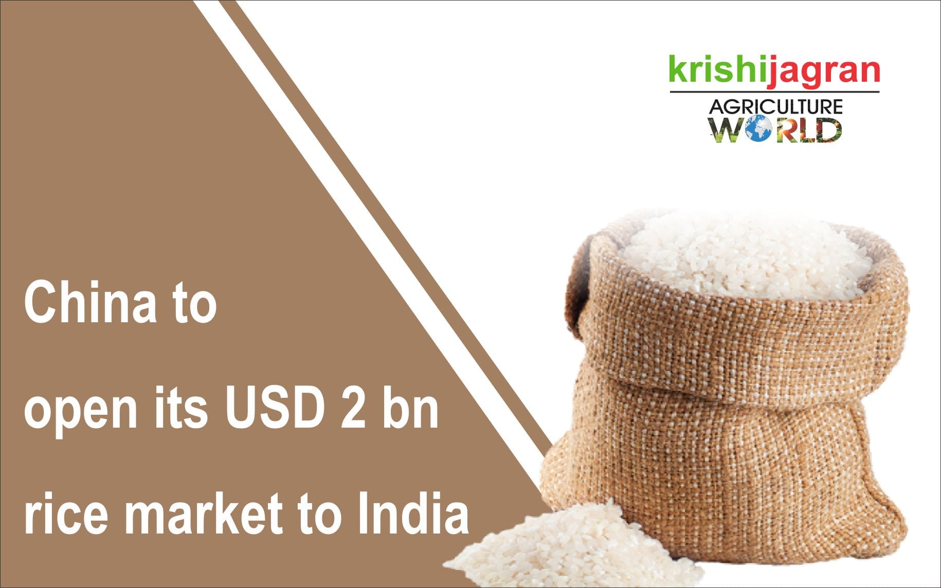 China to open its USD 2 bn rice market to India