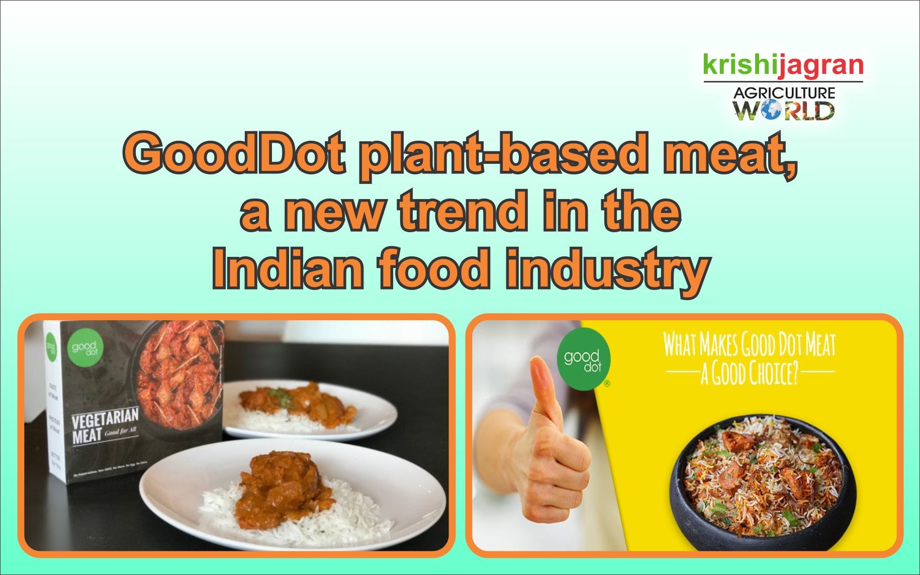 GoodDot plant-based meat, a new trend in the Indian food industry
